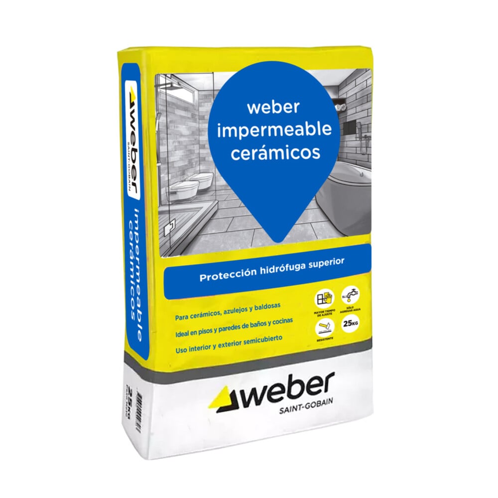 weber impermeable cerámicos : Adhesivos para cerámicos y porcellanatos > Colocación Cerámica ...