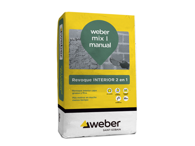 weber mix I manual : Revoques manuales o proyectables > Revoque y ...