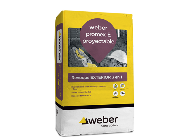 weber promex E proyectable : Revoques manuales o proyectables > Revoque ...