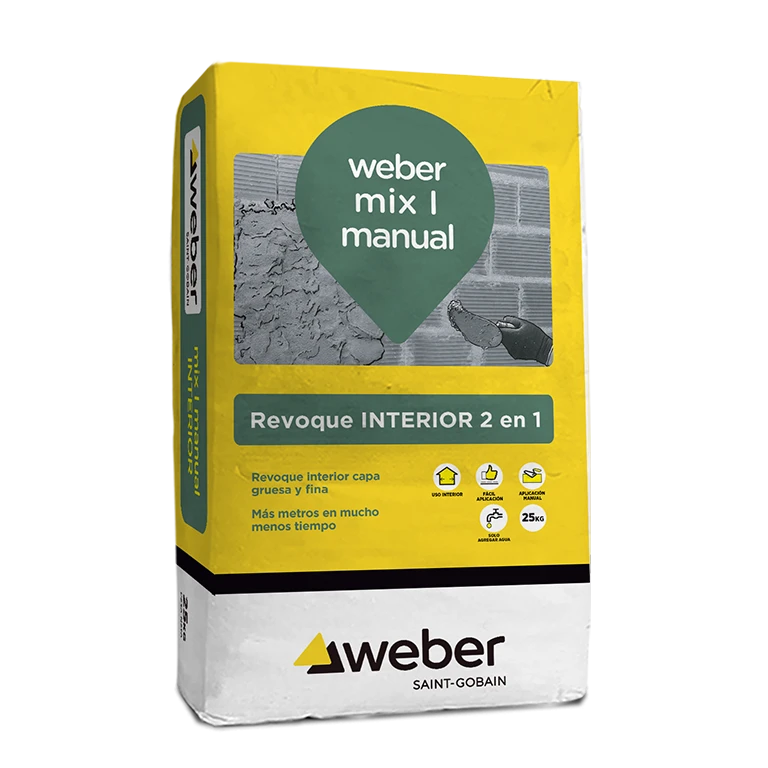 weber mix I manual : Revoques manuales o proyectables > Revoque y ...